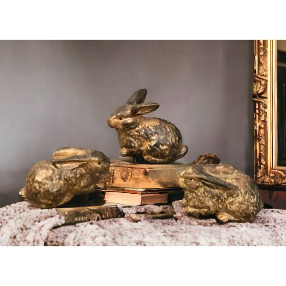 Unknown | Accents | Vintage Ceramic Rabbit Figurines Hobbyists Made ...
